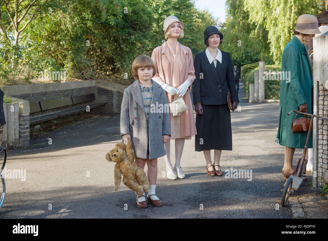 GOODBYE CHRISTOPHER ROBIN, from left: Will Tilston, Margot Robbie ...
