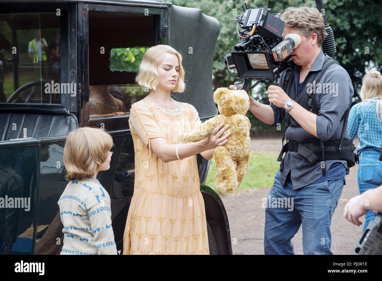 GOODBYE CHRISTOPHER ROBIN, Will Tilston (left), Margot Robbie (center ...