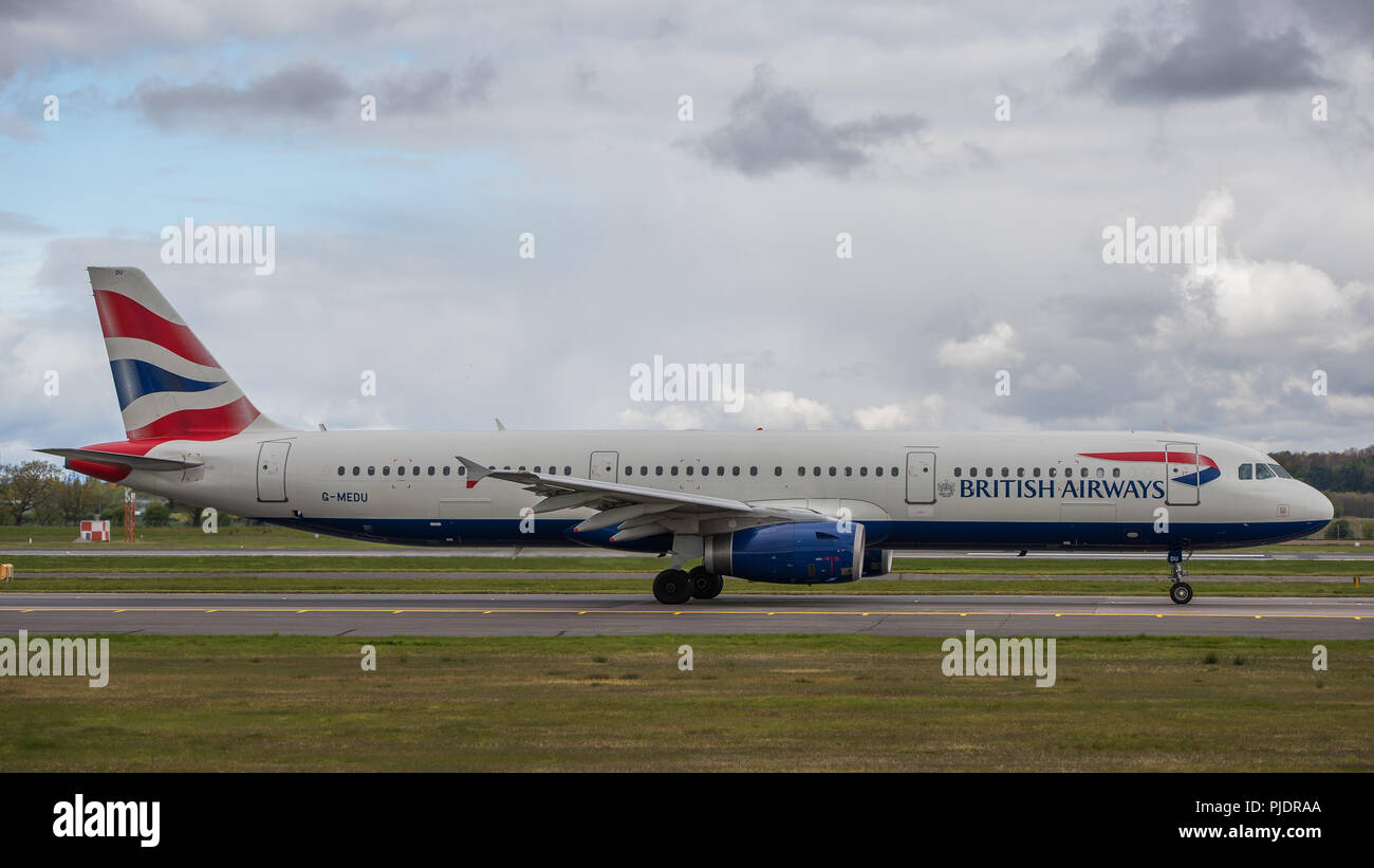 British Airways shuttle to London Heathrow service seen at Glasgow ...