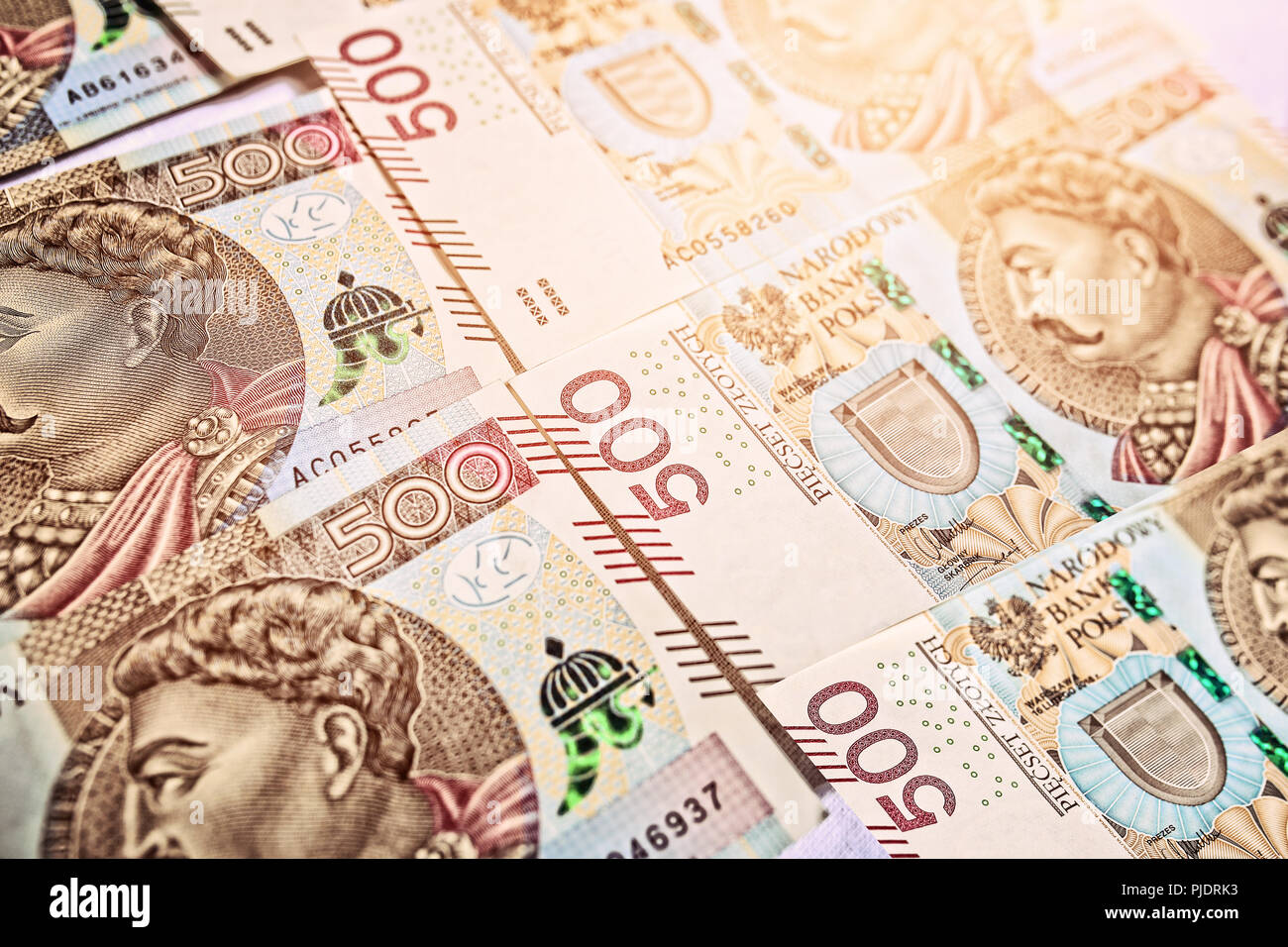 Polish 500 zloty banknotes hi-res stock photography and images - Alamy
