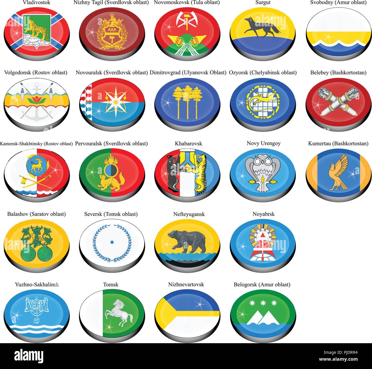 Surgut flag Stock Vector Images - Alamy