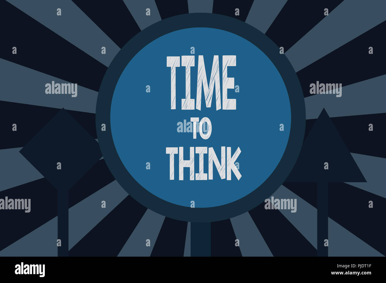 Text sign showing Time To Think. Conceptual photo Reconsider some ...