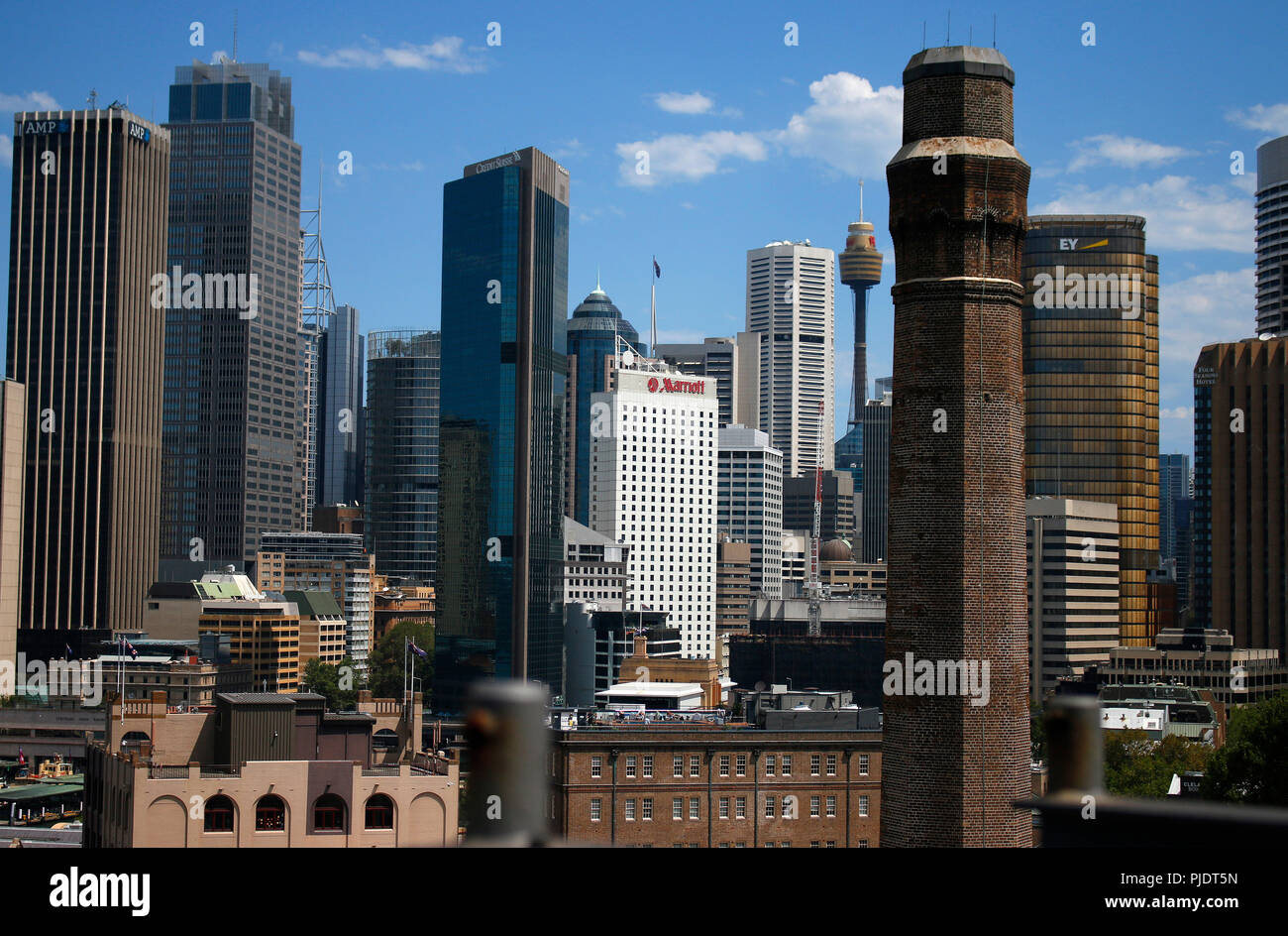 Skyline mit Sydney Tower, Sydney, Australia Stock Photo - Alamy