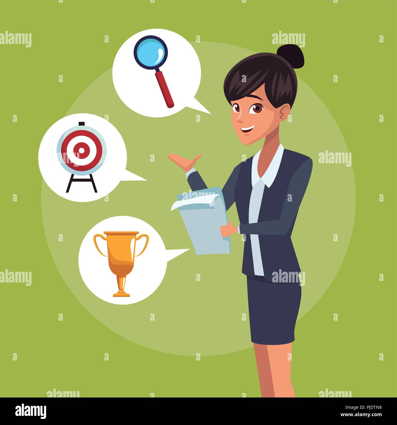Businesswoman executive cartoon Stock Vector Image & Art - Alamy