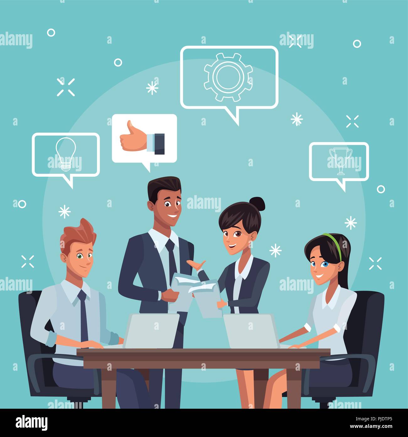 Business coworkers cartoons Stock Vector Image & Art - Alamy