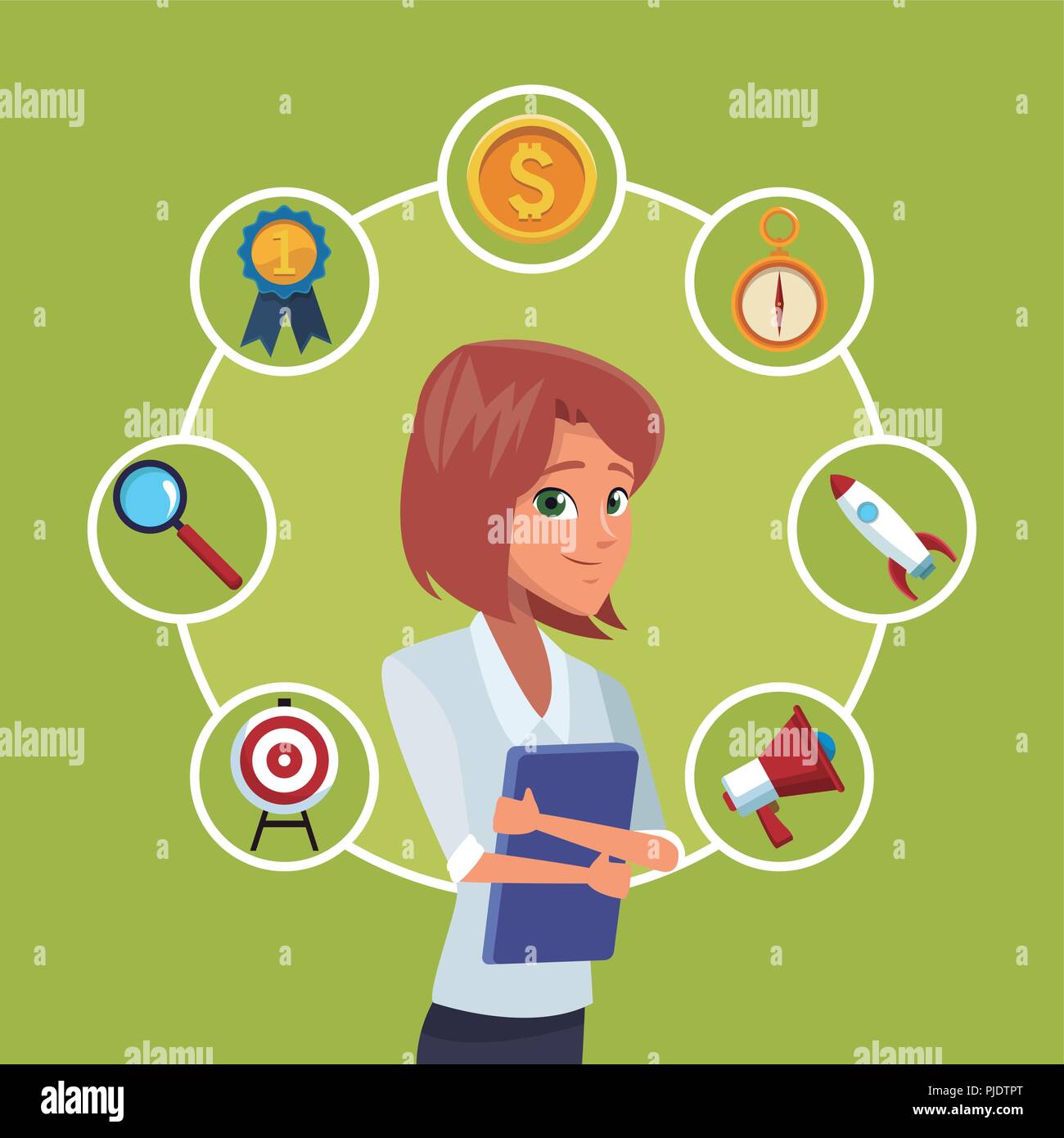 Businesswoman executive cartoon Stock Vector Image & Art - Alamy