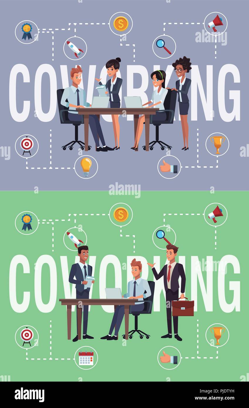 Business coworkers cartoons Stock Vector Image & Art - Alamy
