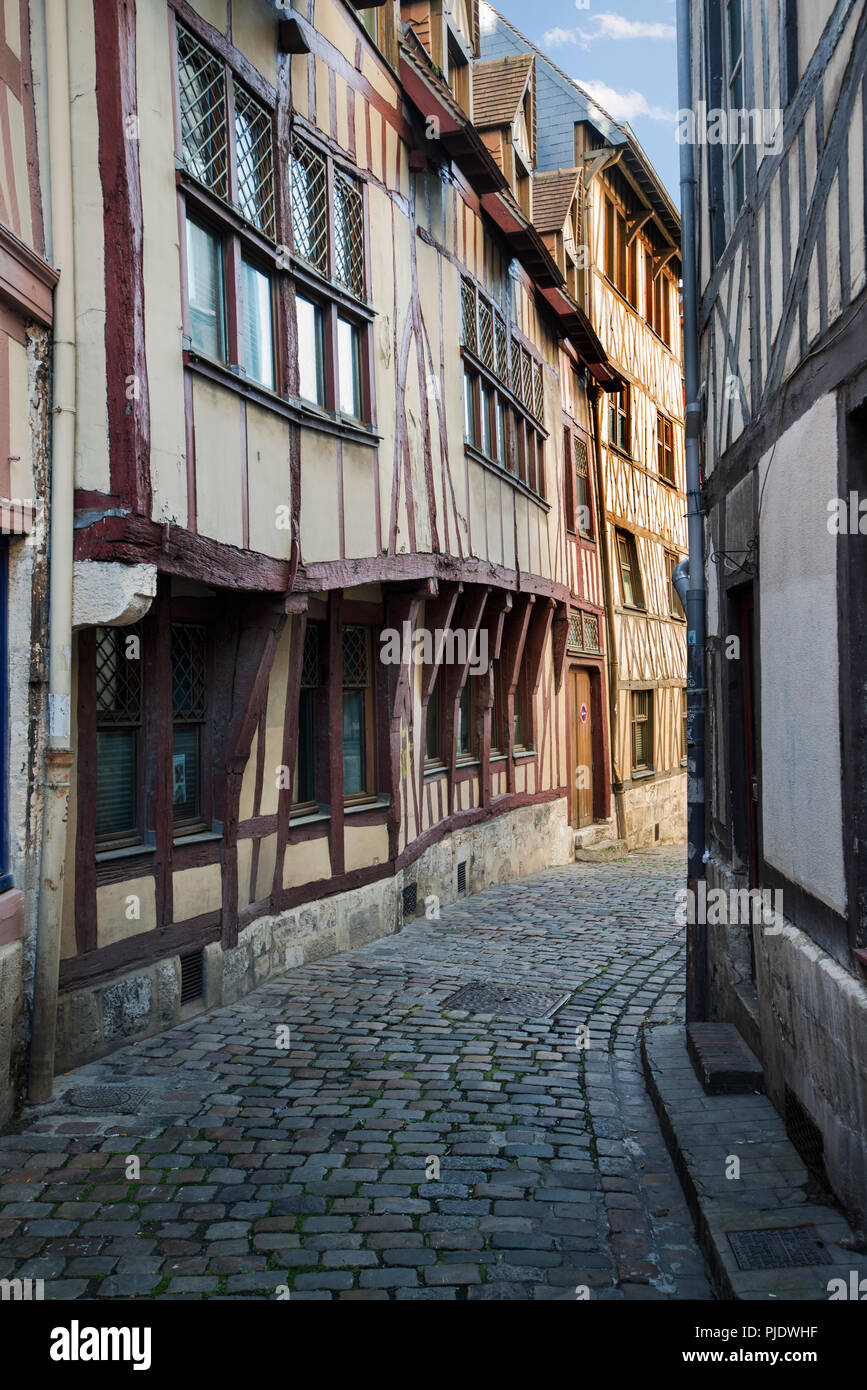 Cobbled Streets of Rouen Stock Photo - Alamy