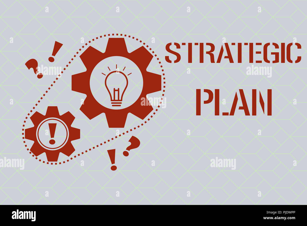 Text sign showing Strategic Plan. Conceptual photo A process of ...