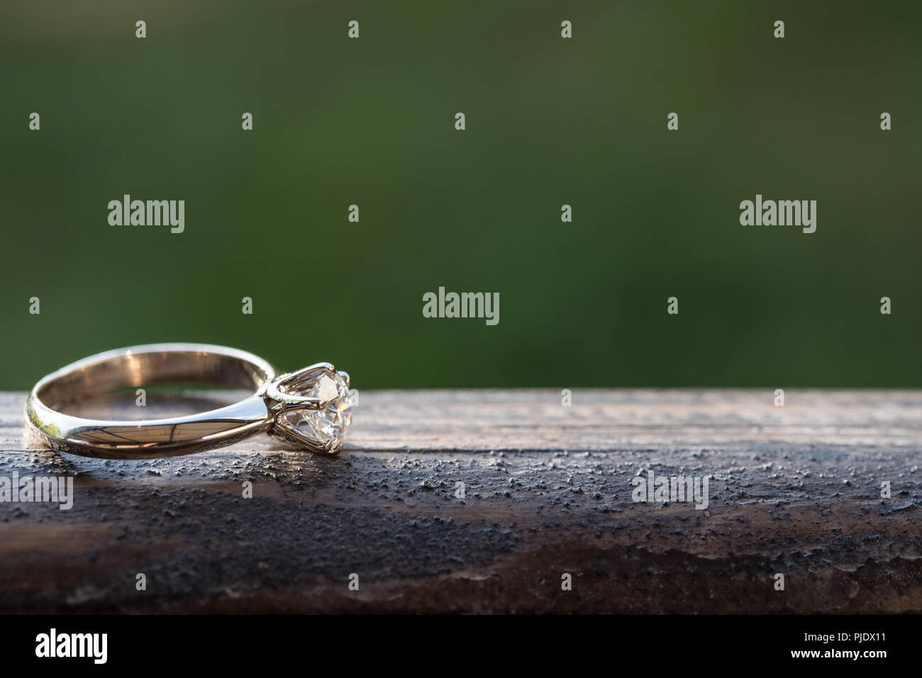 Engagement Diamond Ring Stock Photo - Alamy