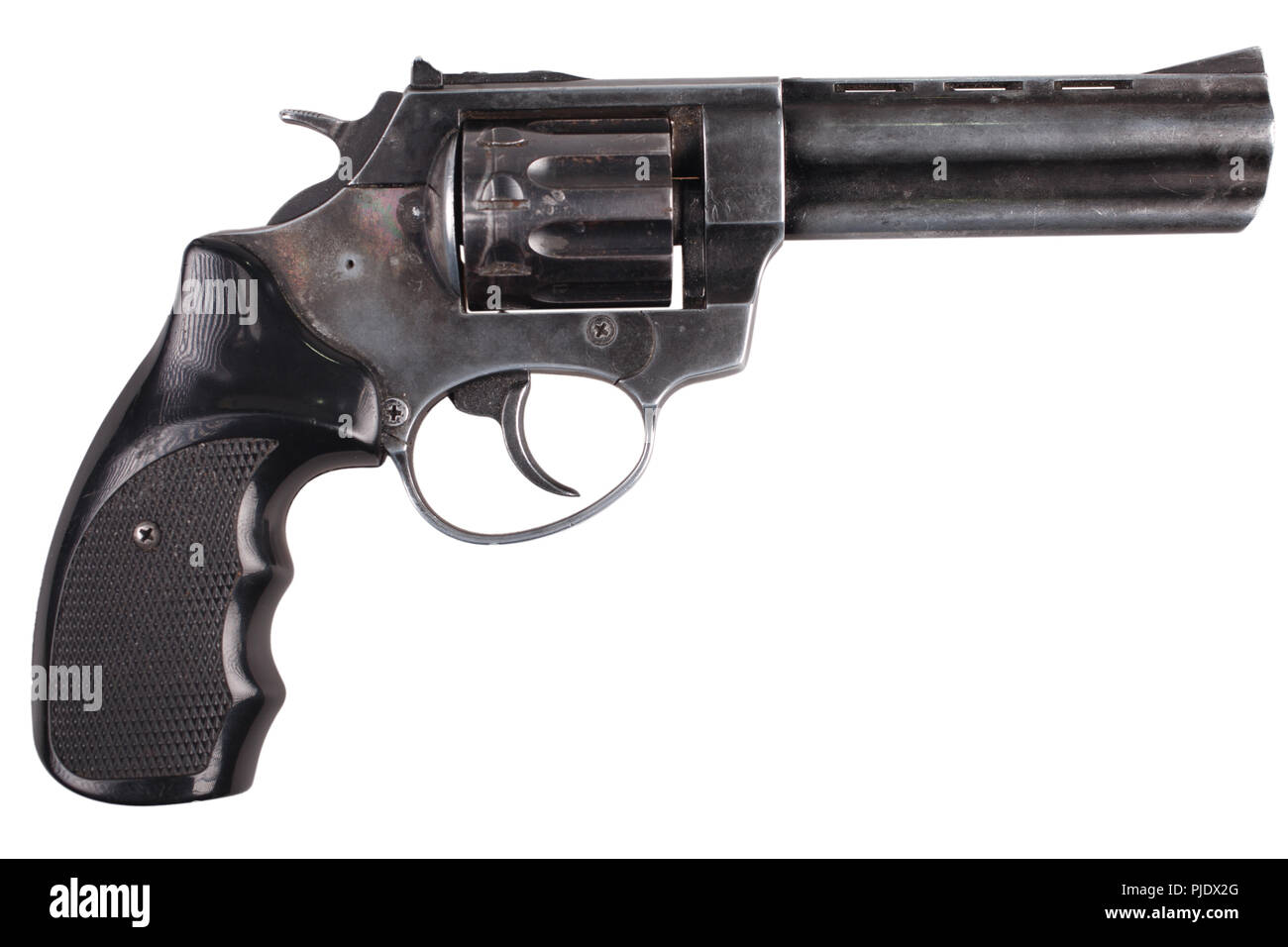 Revolver isolated on white background Stock Photo - Alamy
