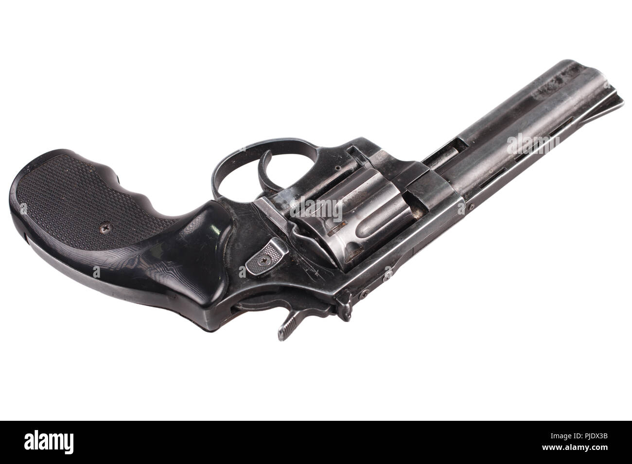 Revolver isolated on white background Stock Photo - Alamy