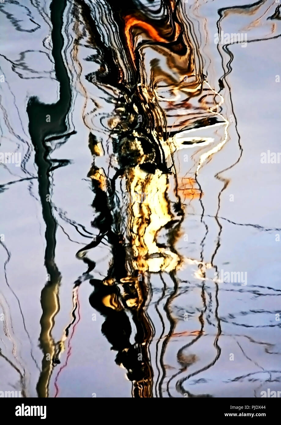 Tall Ship Rigging Reflection #1 Stock Photo - Alamy