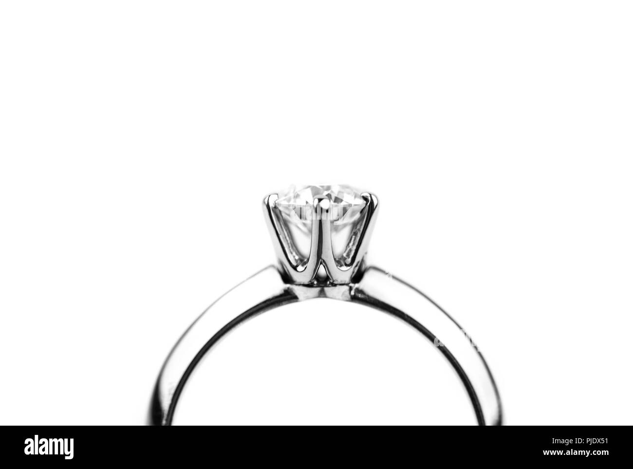 Engagement luxury ring on Cut Out Stock Images & Pictures - Alamy