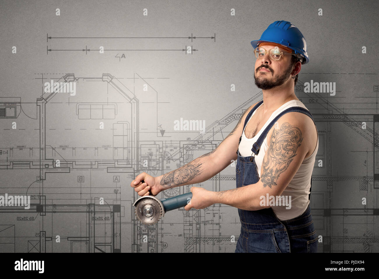 Overall technical drawing hi-res stock photography and images - Alamy