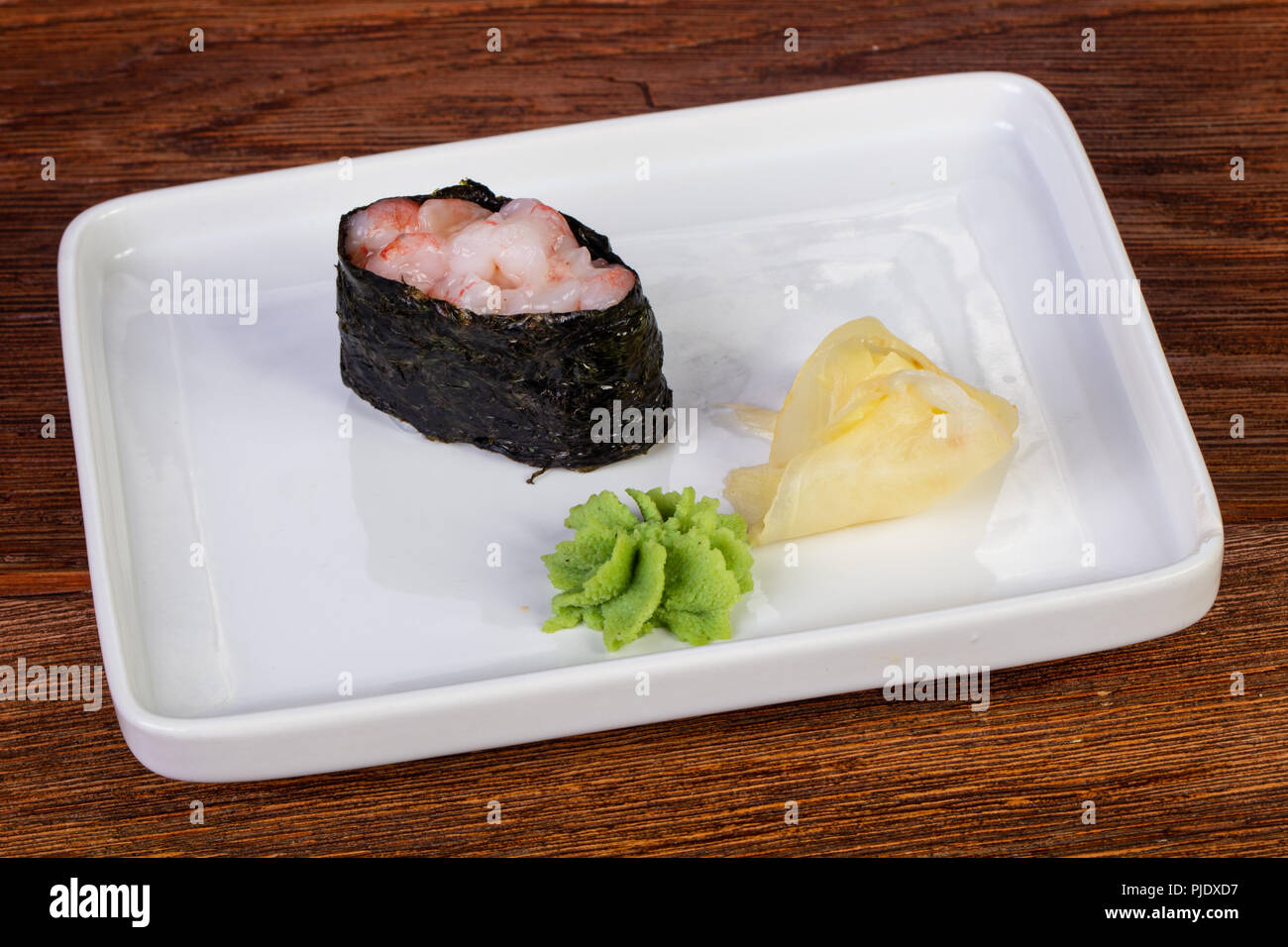 Japanese Nigiri sushi sweet prawn Stock Photo - Alamy