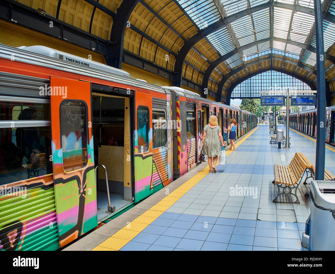 Greece train rail transport hi-res stock photography and images - Alamy