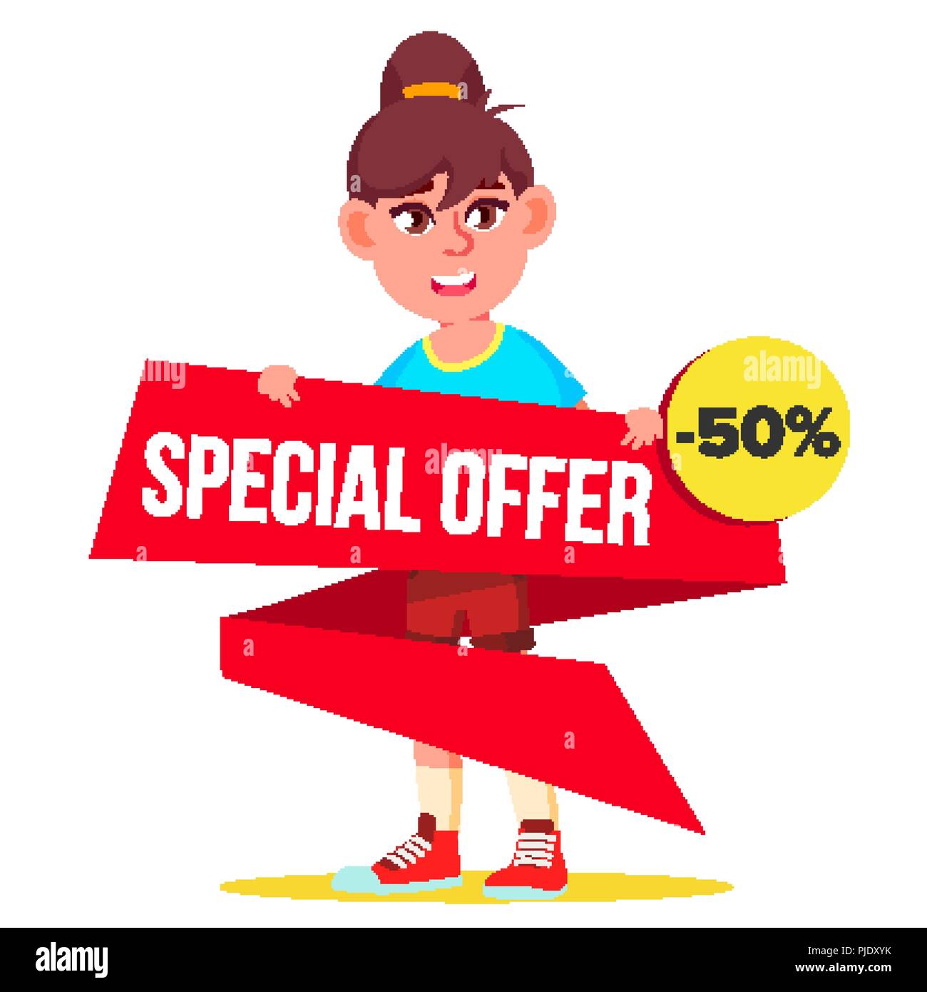 Big Sale Banner Vector. School Children, Pupil. Mega Sale Poster Design ...