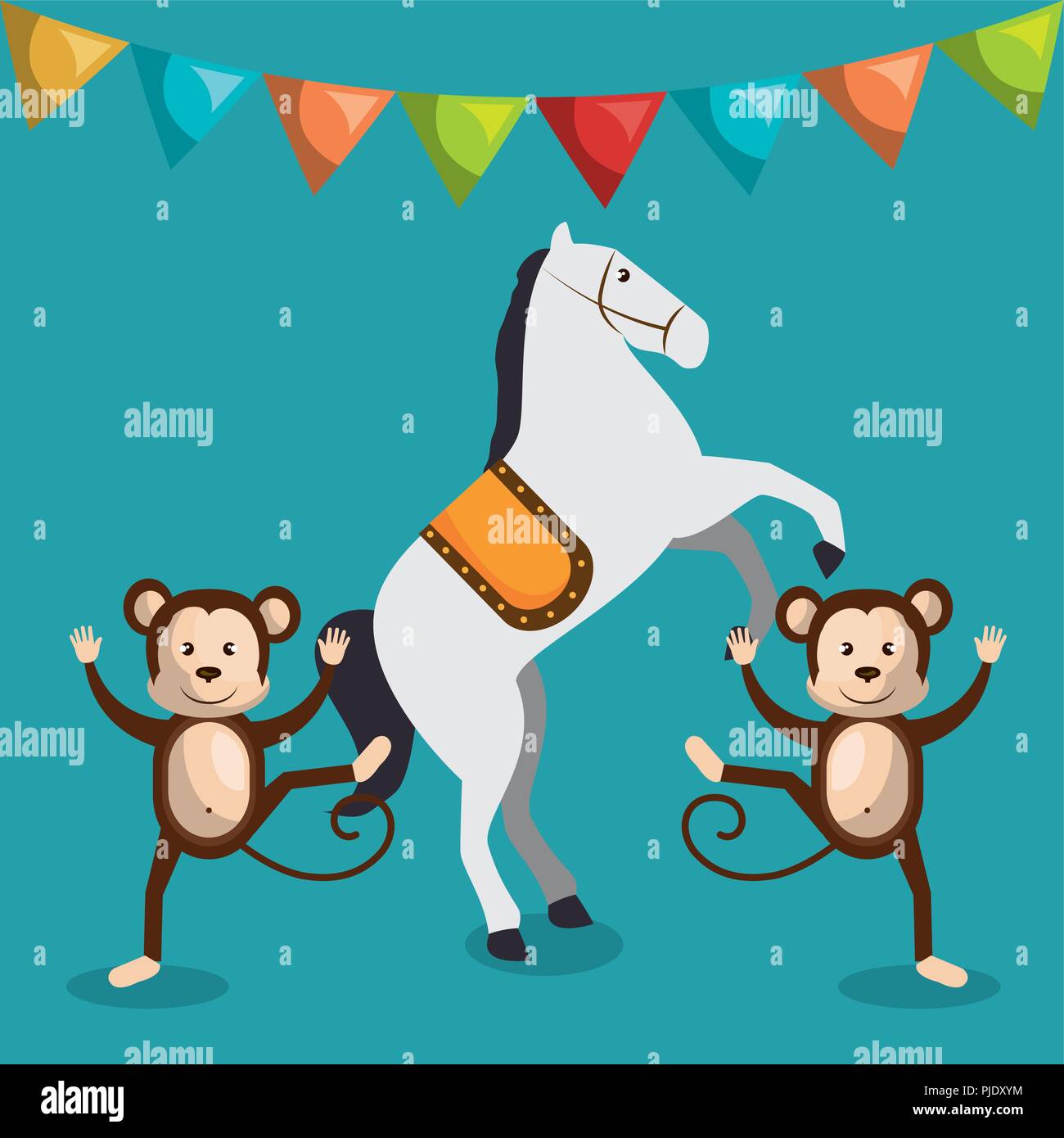 Horses at show Stock Vector Images - Alamy