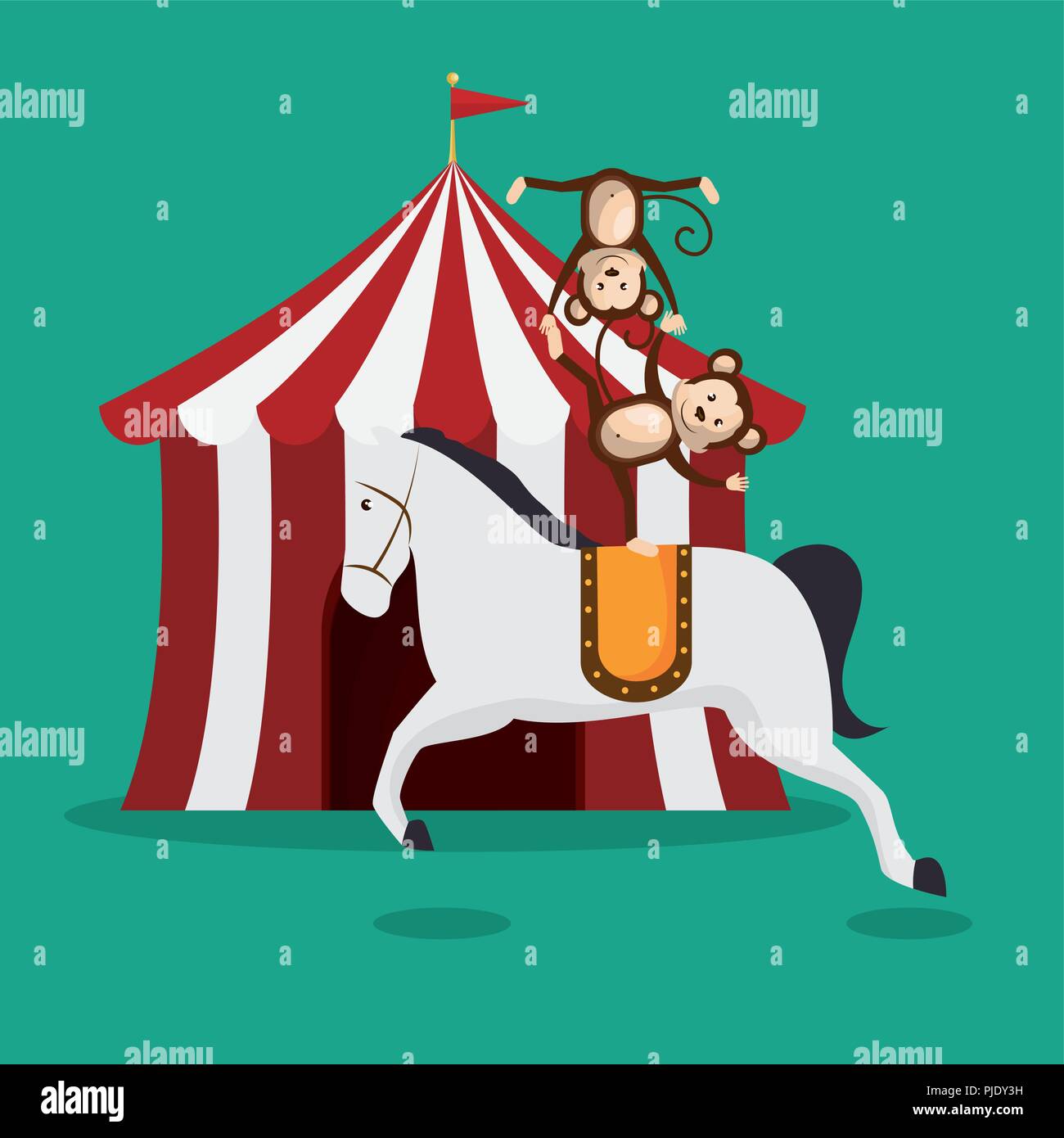 Horses tent Stock Vector Images - Alamy