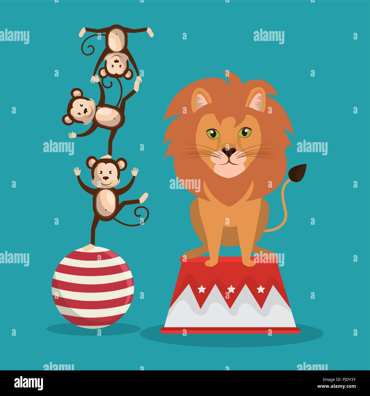 Monkey king play Stock Vector Images - Alamy
