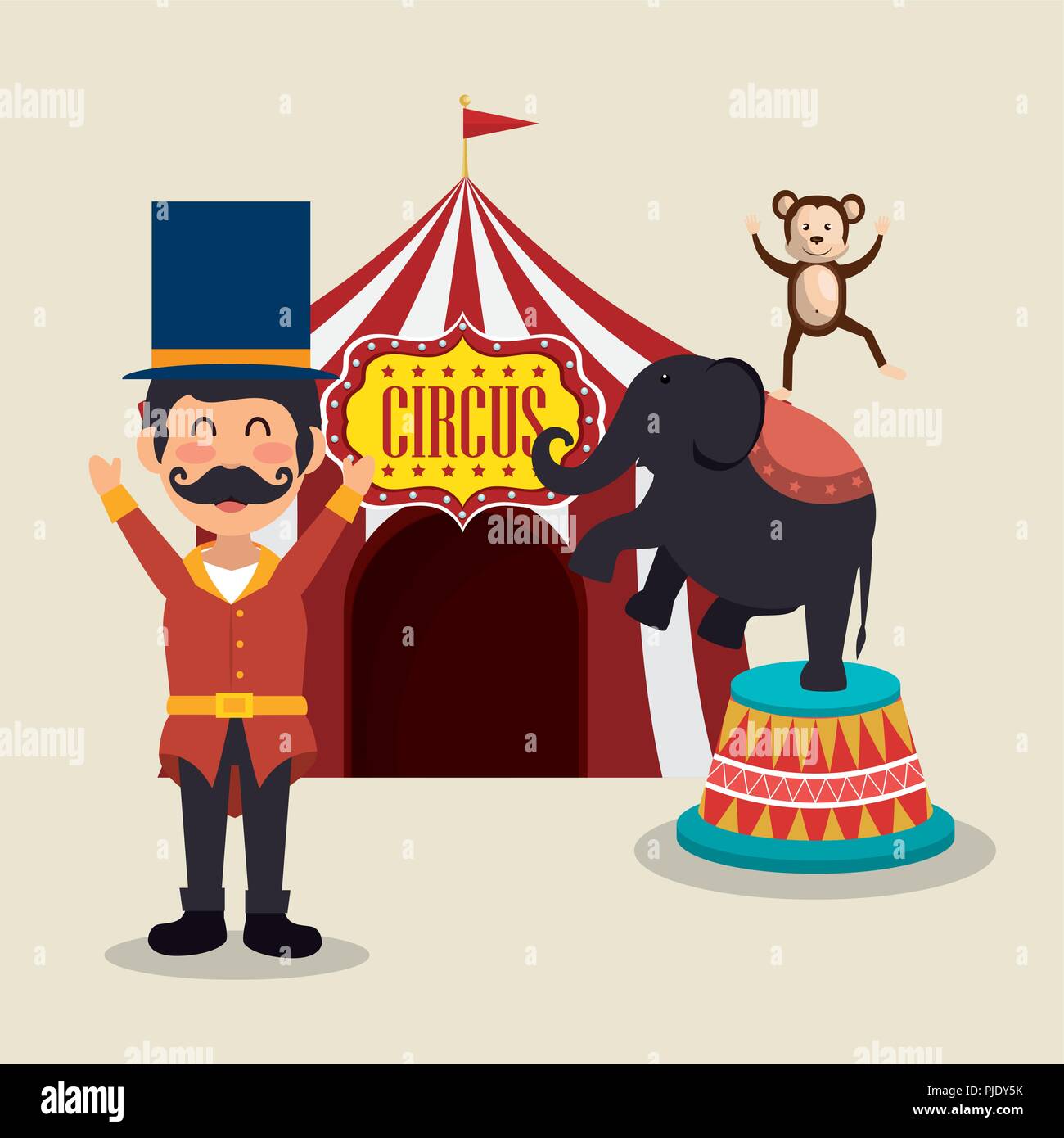Elephant master Stock Vector Images - Alamy