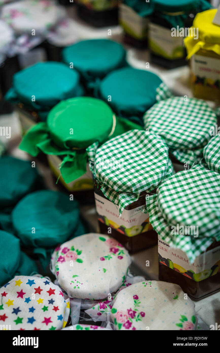 Jam jars display market hi-res stock photography and images - Alamy