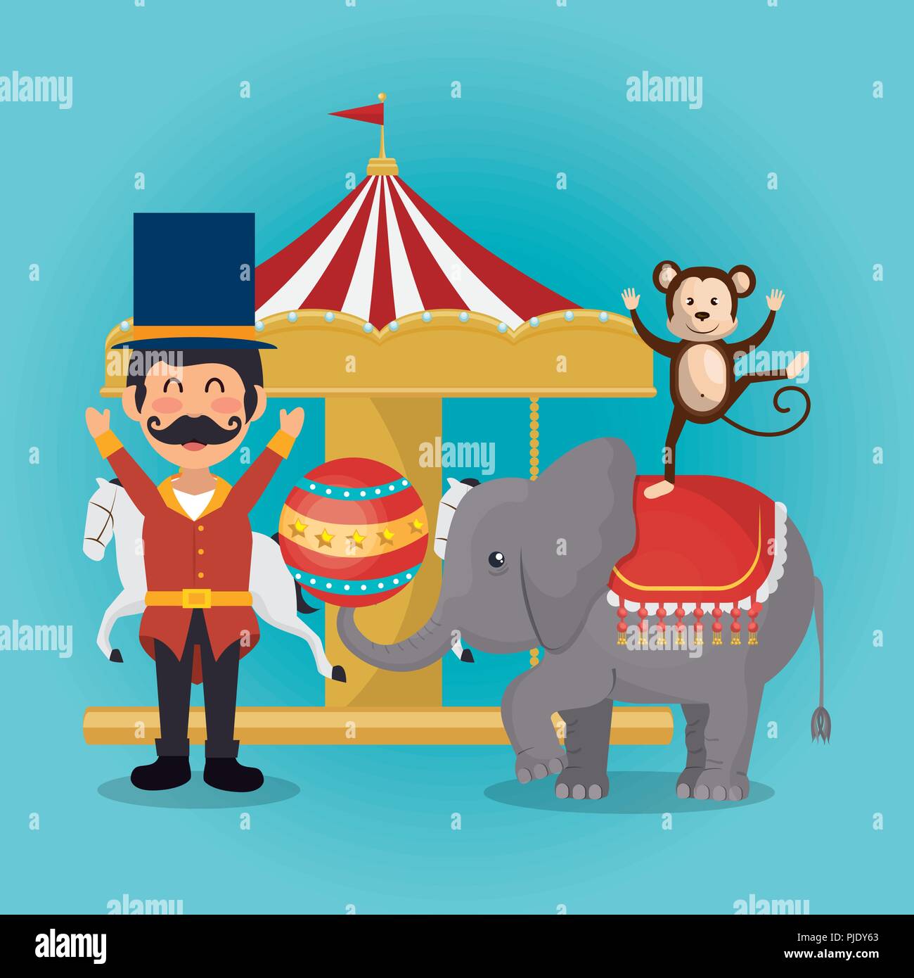 Elephant master Stock Vector Images - Alamy