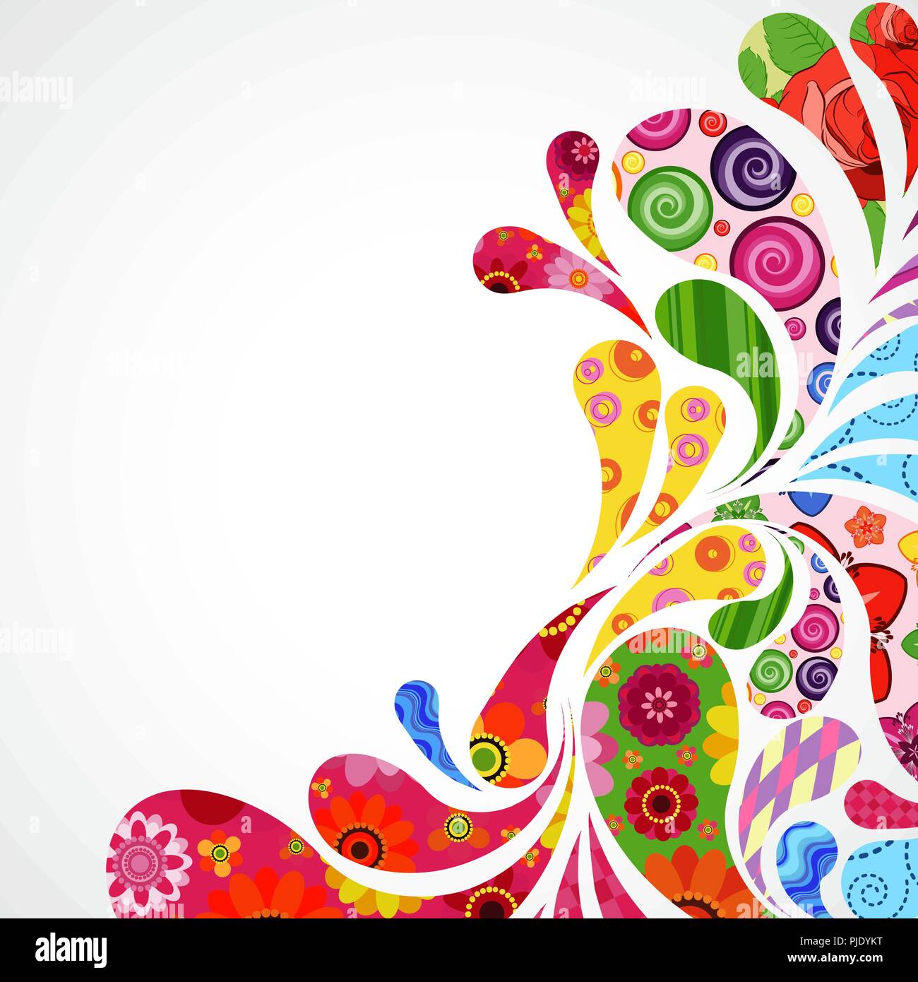 Floral and ornamental item background Stock Vector Image & Art - Alamy