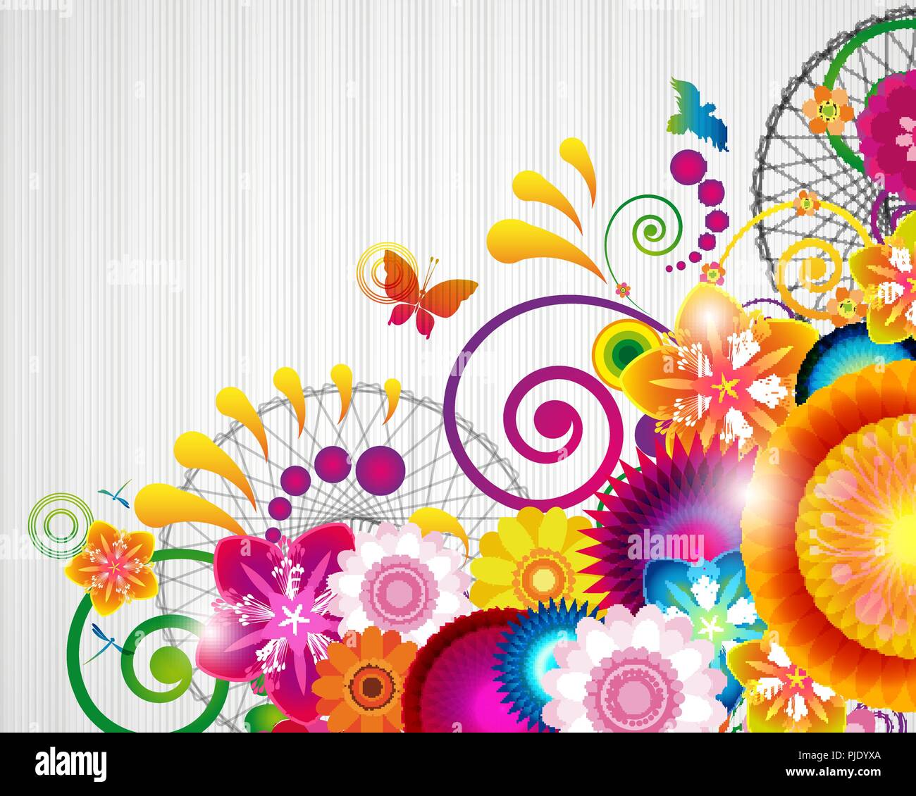 Gift card. Floral design background Stock Vector Image & Art - Alamy