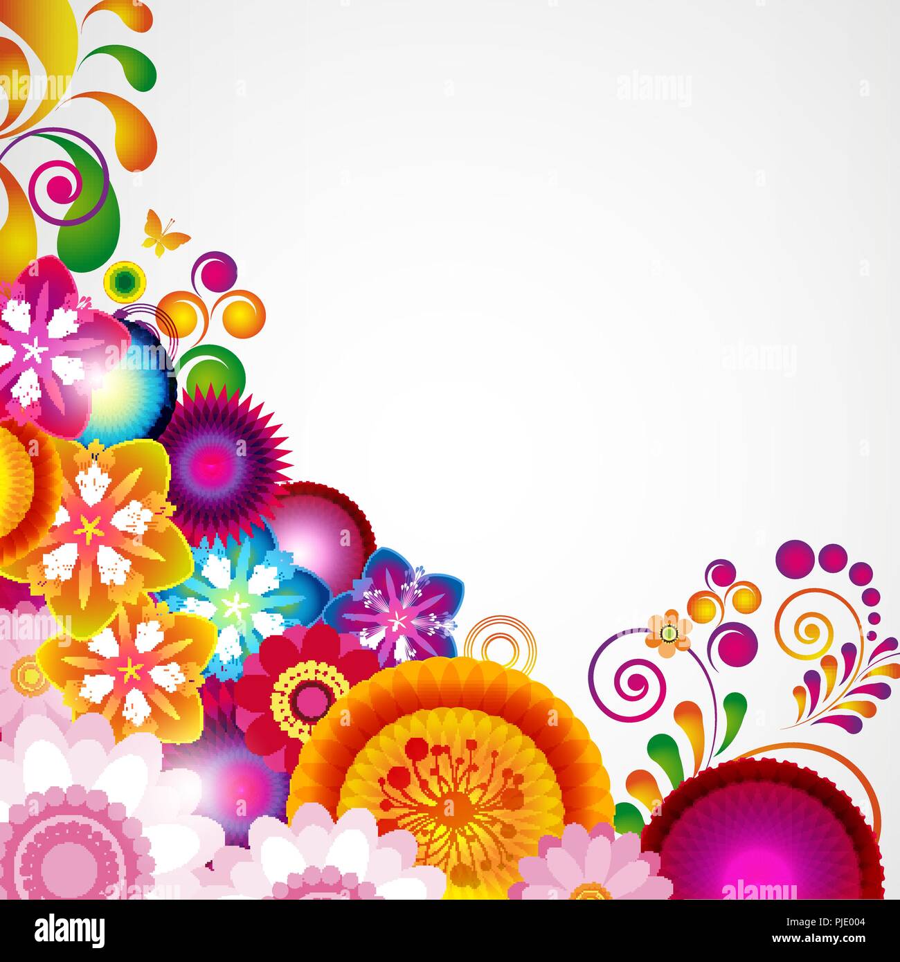 Modern rose garden Stock Vector Images - Alamy