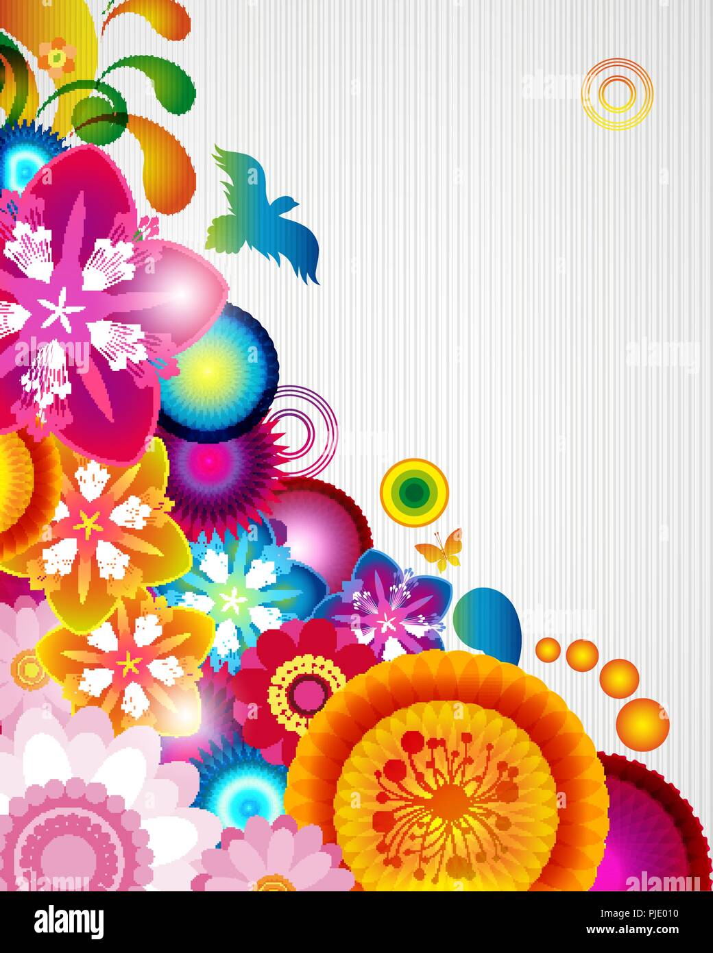Gift card. Floral design background Stock Vector Image & Art - Alamy