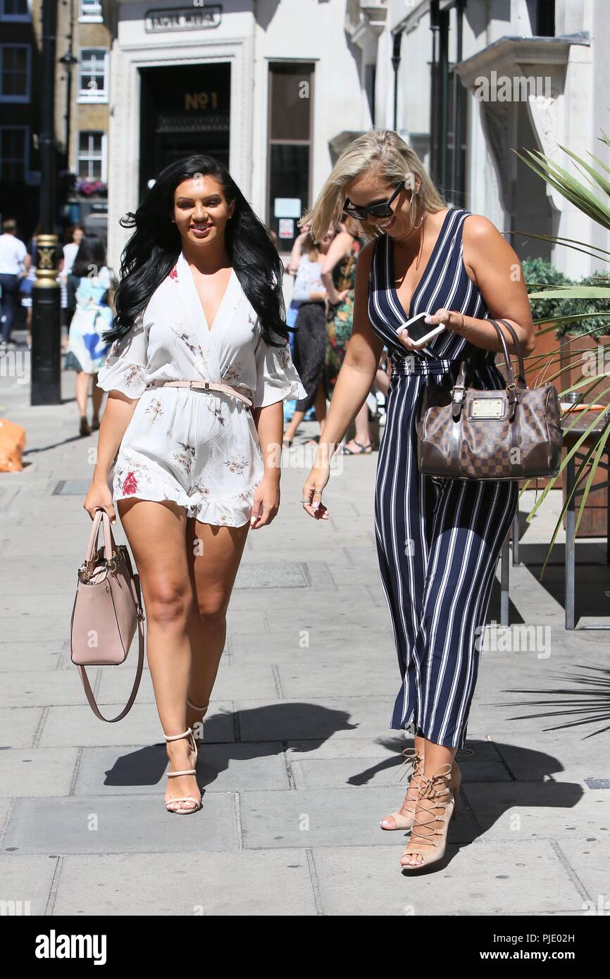 Alexandra Cane and her mother Janice seen leaving Bauer Media, London ...
