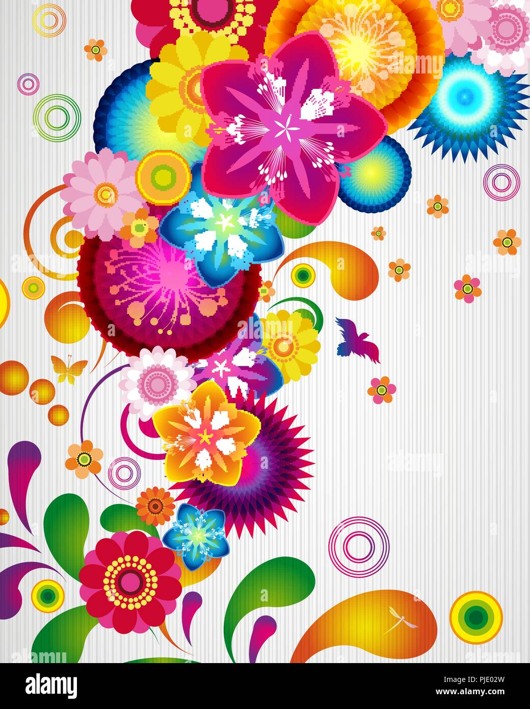 Gift card. Floral design background Stock Vector Image & Art - Alamy