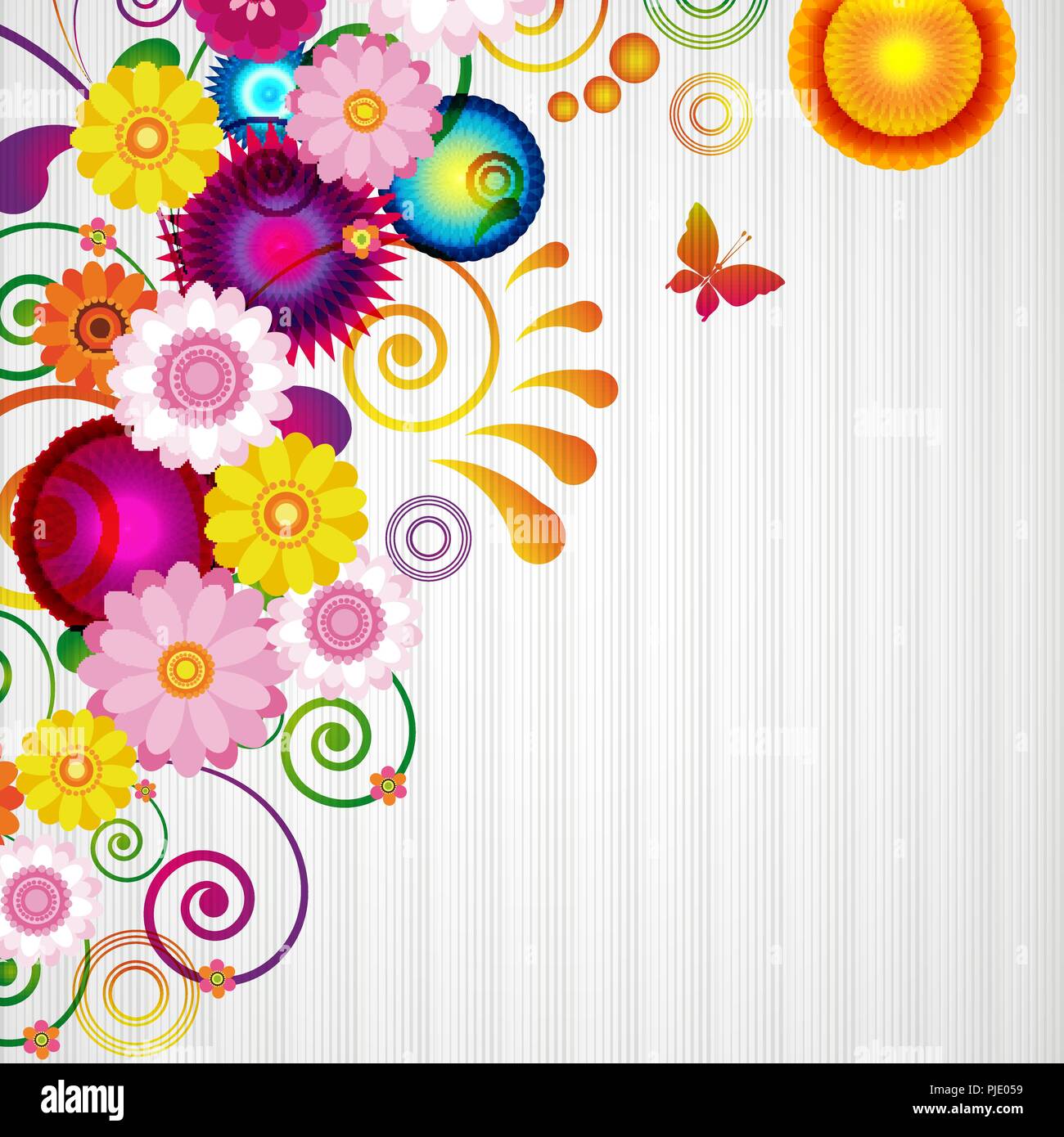 Gift card. Floral design background Stock Vector Image & Art - Alamy