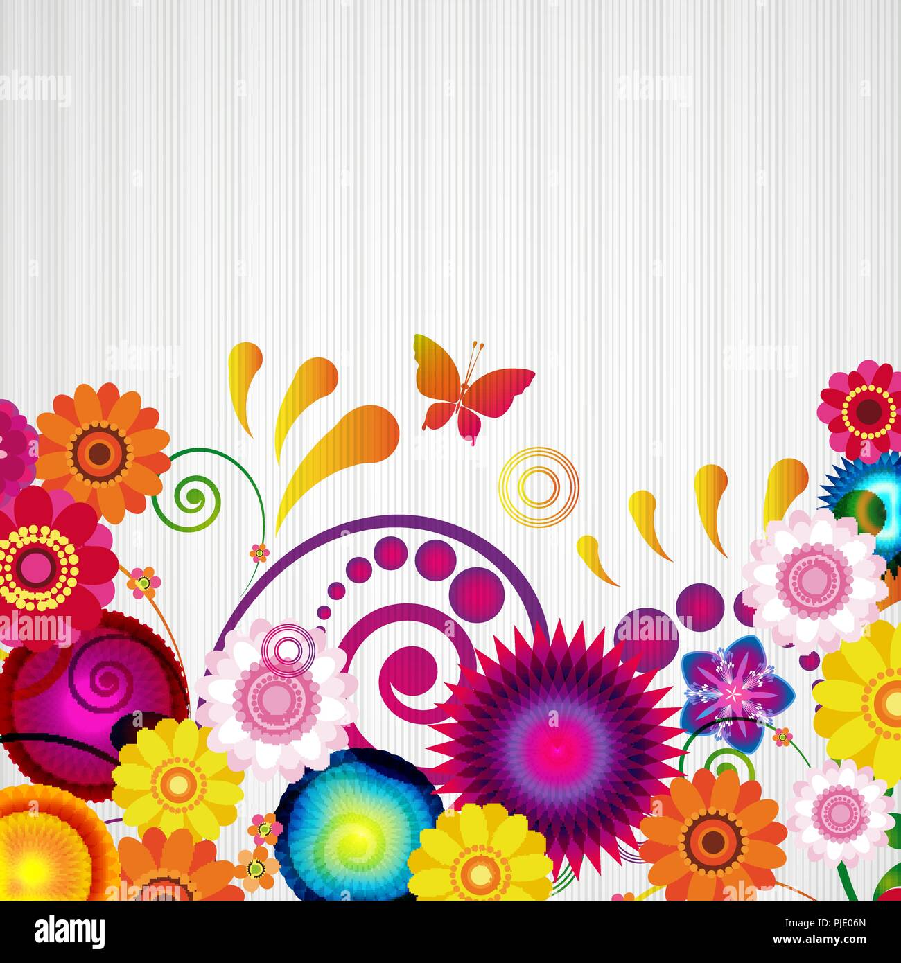 Gift card. Floral design background Stock Vector Image & Art - Alamy