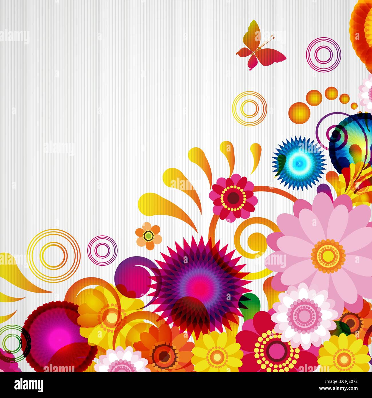 Gift card. Floral design background Stock Vector Image & Art - Alamy