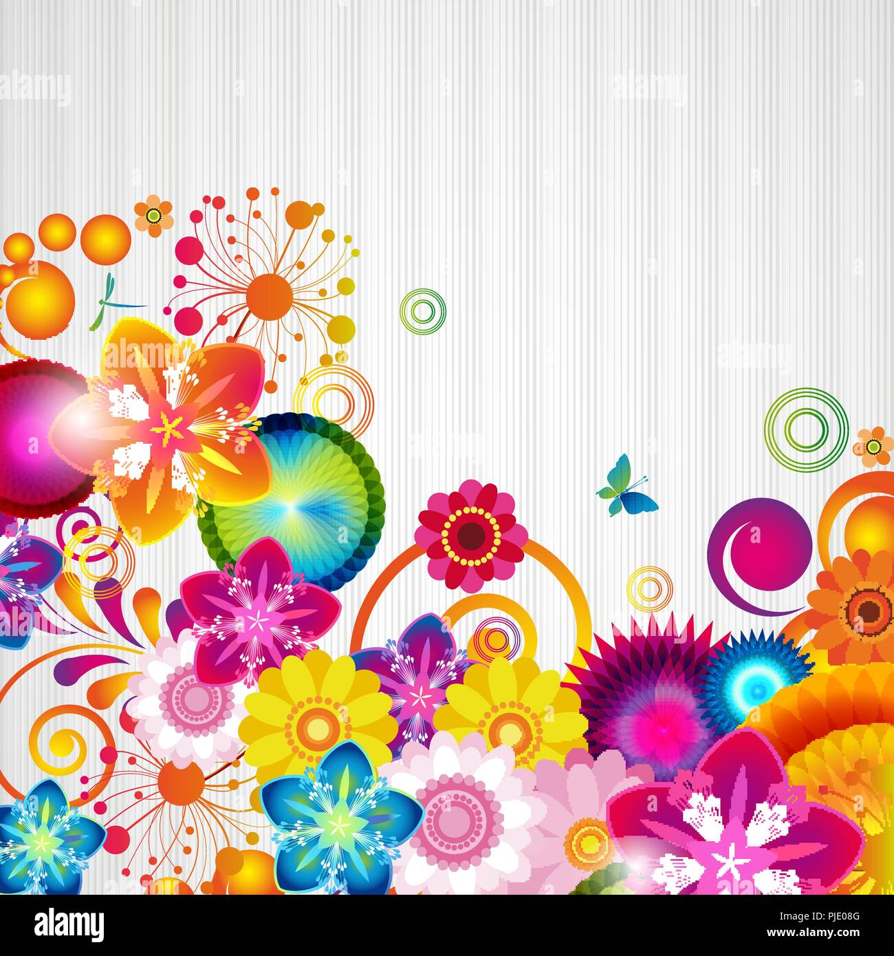 Gift card. Floral design background Stock Vector Image & Art - Alamy