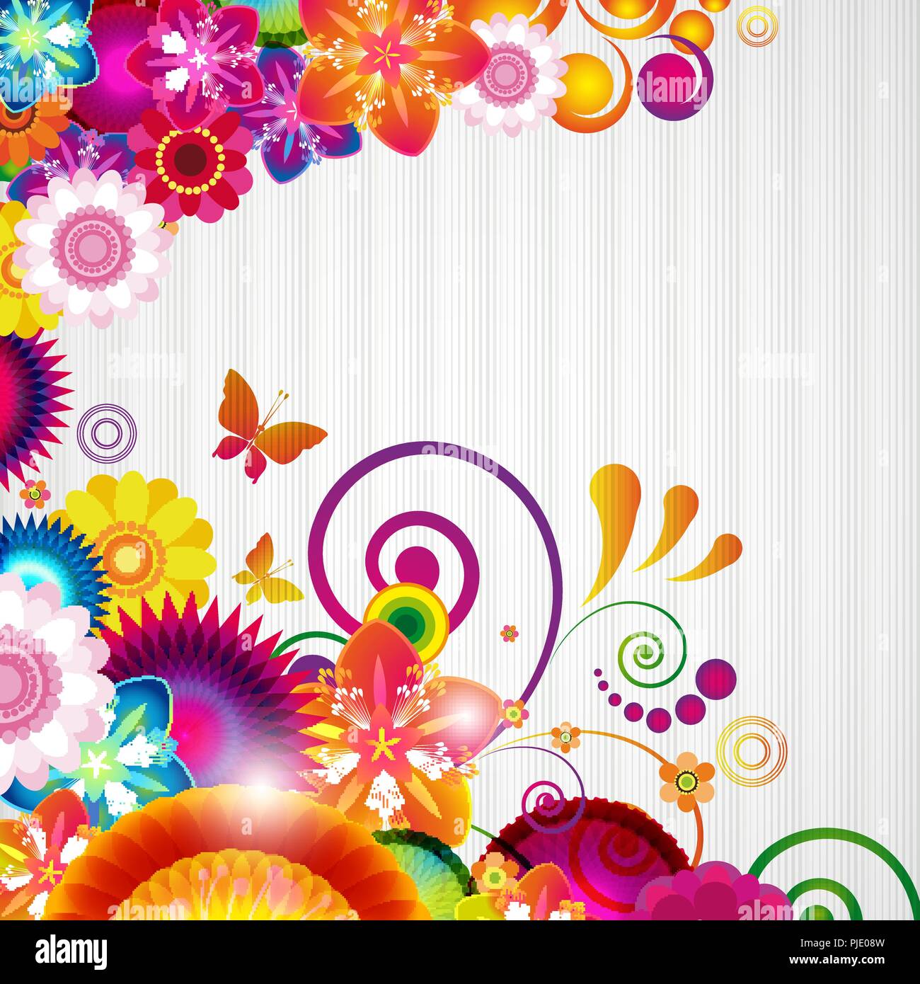 Gift card. Floral design background Stock Vector Image & Art - Alamy