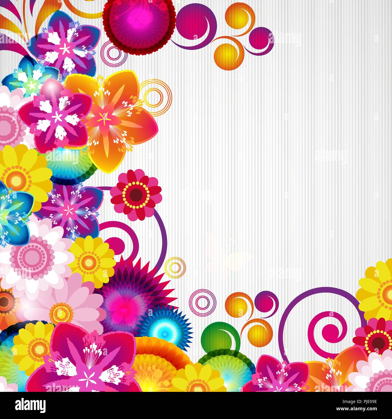 Gift festive floral design background Stock Vector Image & Art - Alamy