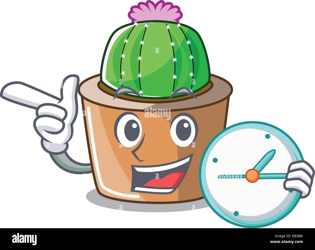 Astrophytum myriostigma cactus Stock Vector Images - Alamy