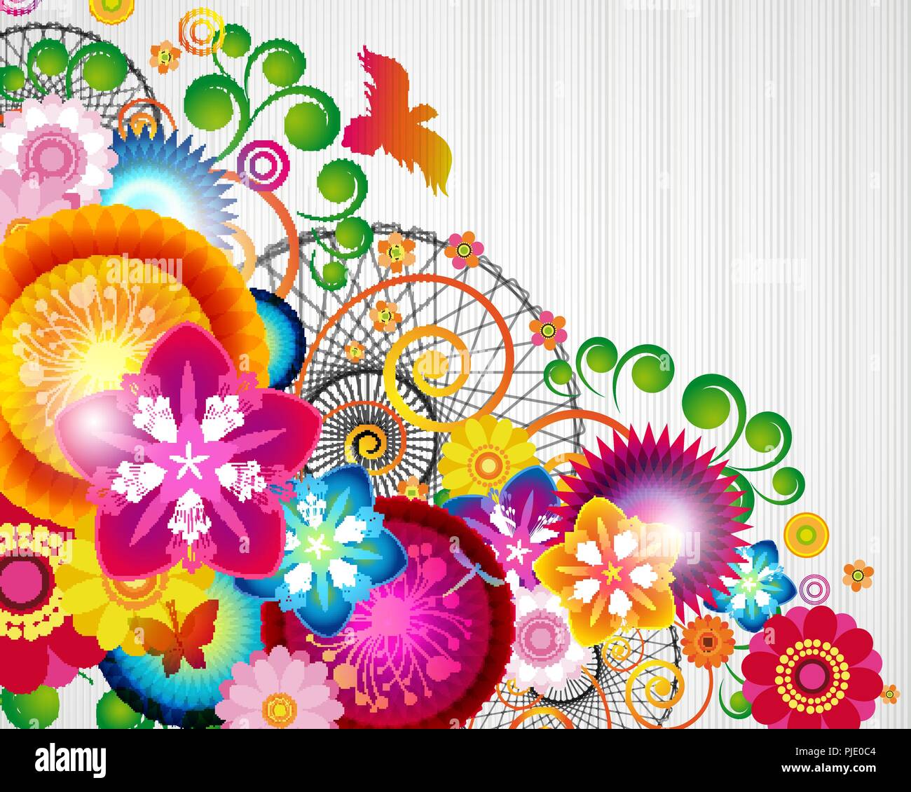 Gift card. Floral design background Stock Vector Image & Art - Alamy