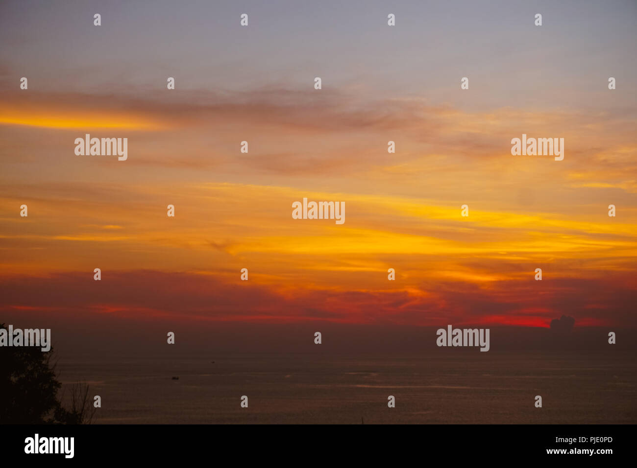 Amazing sunset skyscape and sea Stock Photo - Alamy