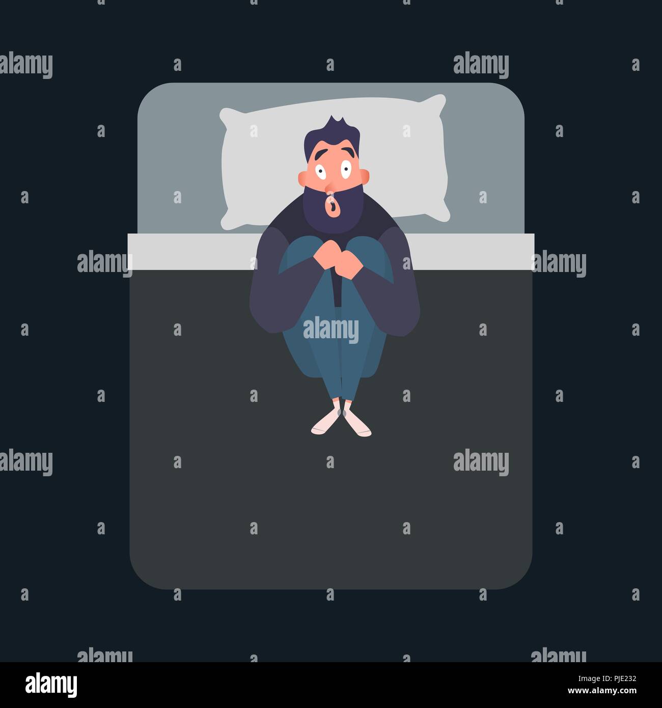 Insomnia mental disorder psychiatric Stock Vector Images - Alamy