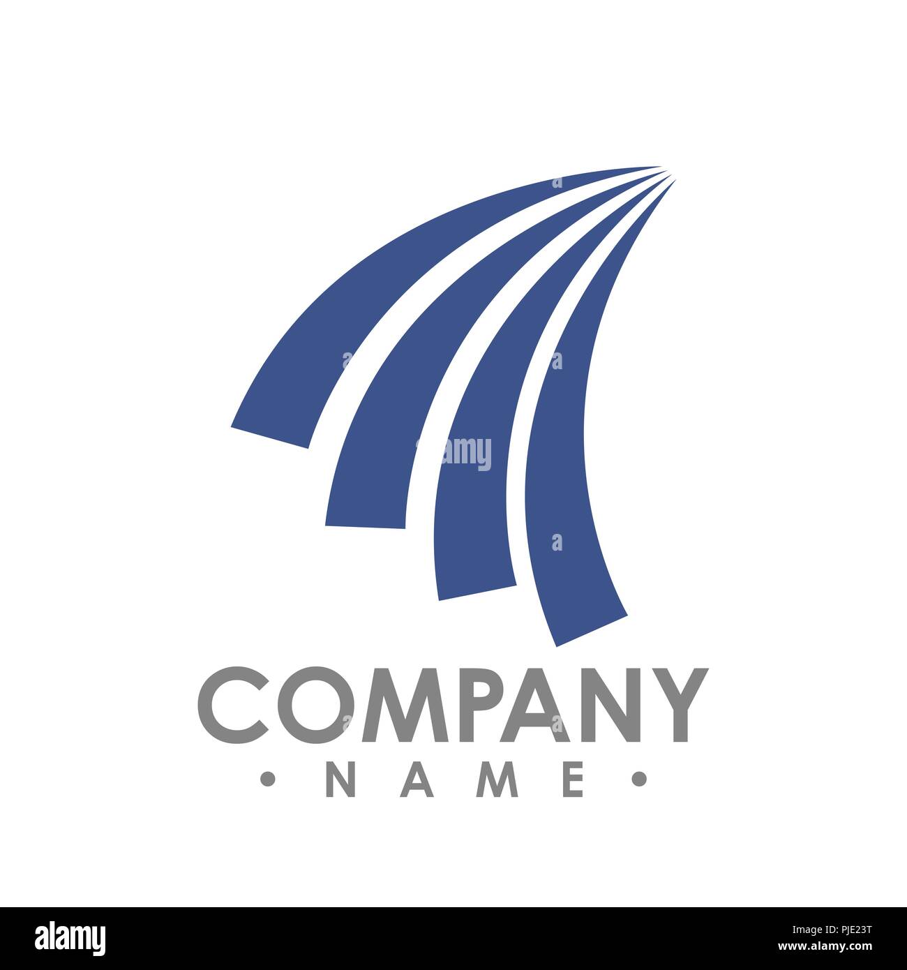 Abstract line shape logo. Vector abstract logo. Abstract design element ...