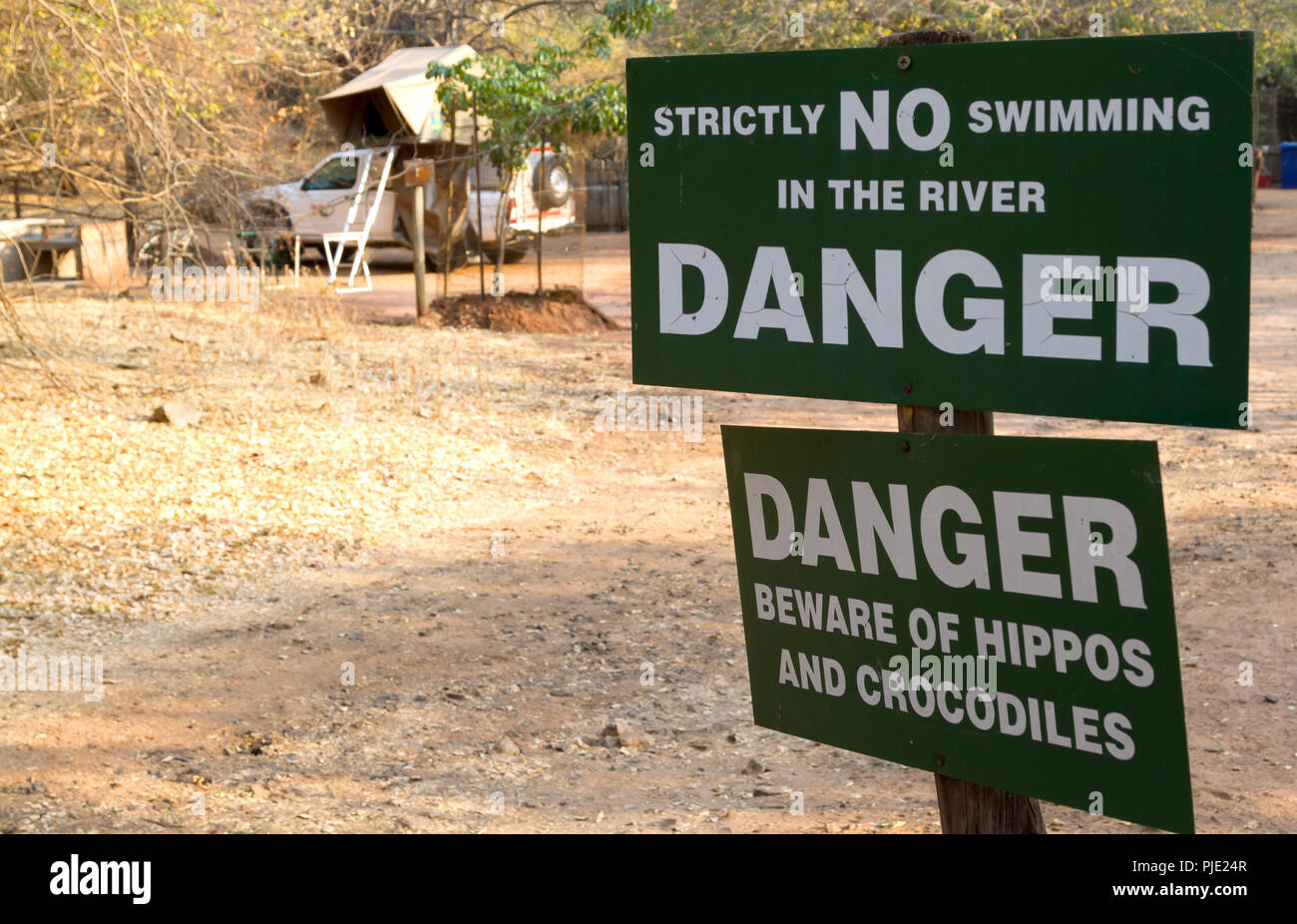 Botswana road signs hi-res stock photography and images - Alamy