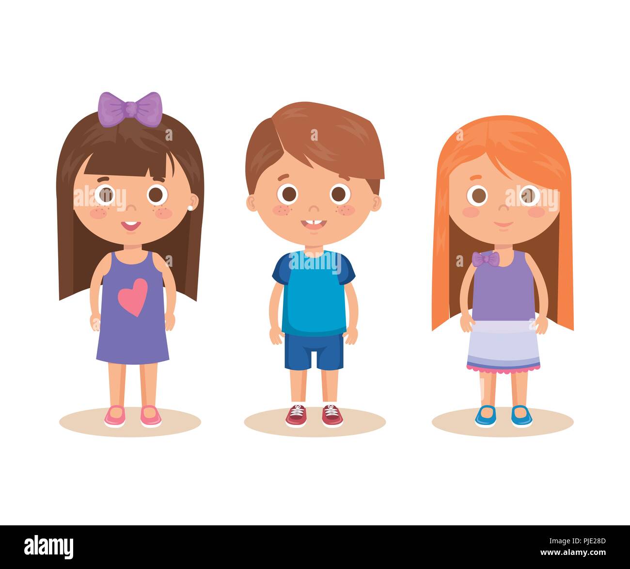 group of little kids characters Stock Vector Image & Art - Alamy