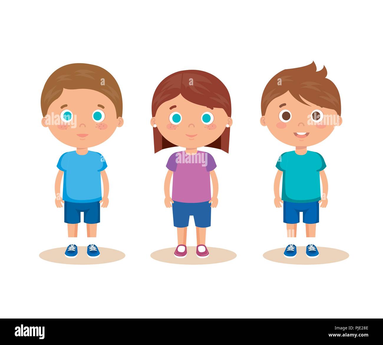 group of little kids characters Stock Vector Image & Art - Alamy