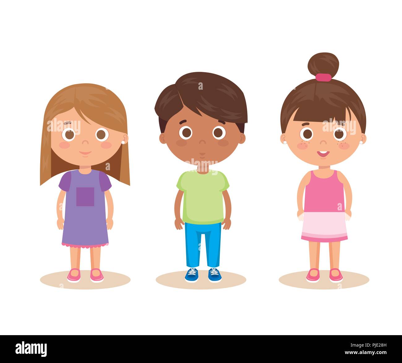 group of little kids characters Stock Vector Image & Art - Alamy
