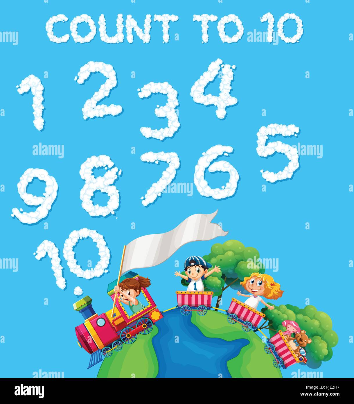 Clipart illustration school train hi-res stock photography and images ...